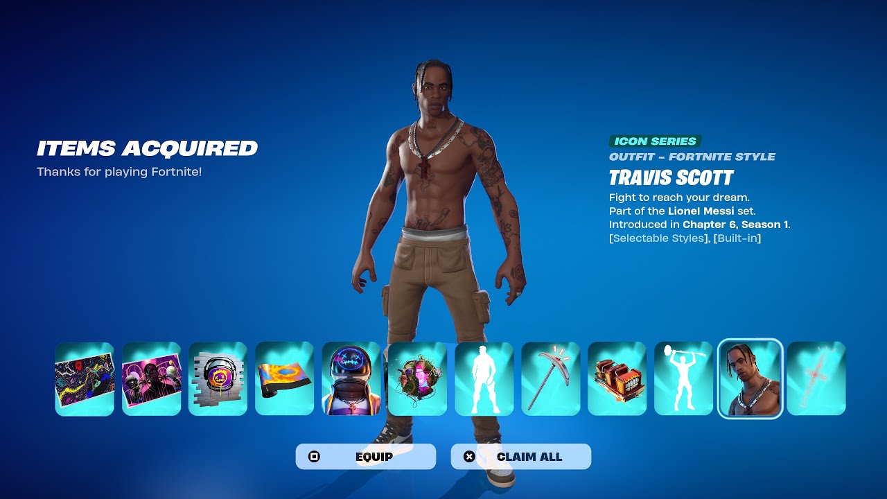HOW TO GET TRAVIS SCOTT SKIN FOR FREE IN FORTNITE CHAPTER 6 SEASON 3 ...