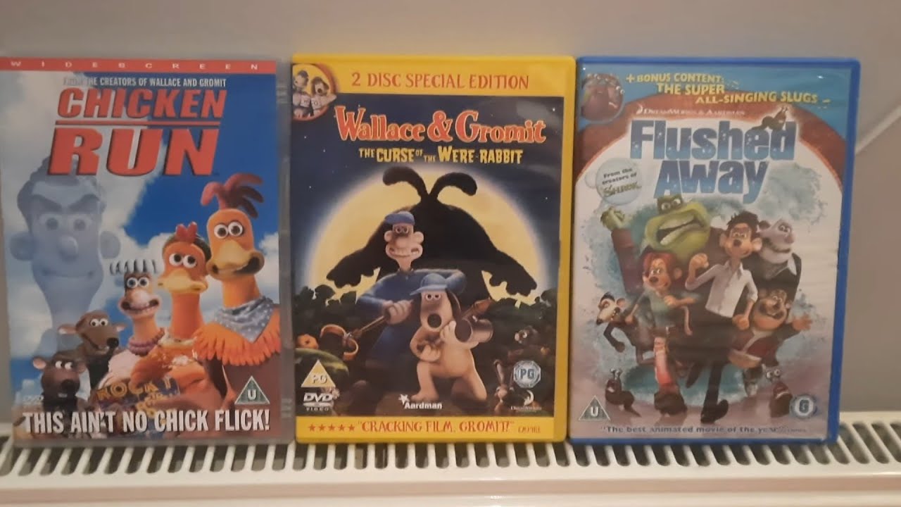 Chicken Run, Wallace & Gromit The Curse Of The Were-Rabbit and Flushed ...