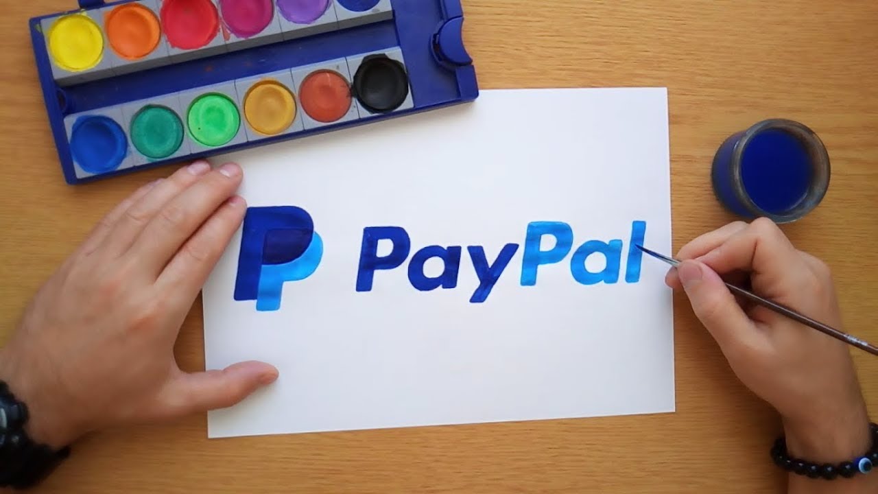 How to draw the PayPal logo - YouTube