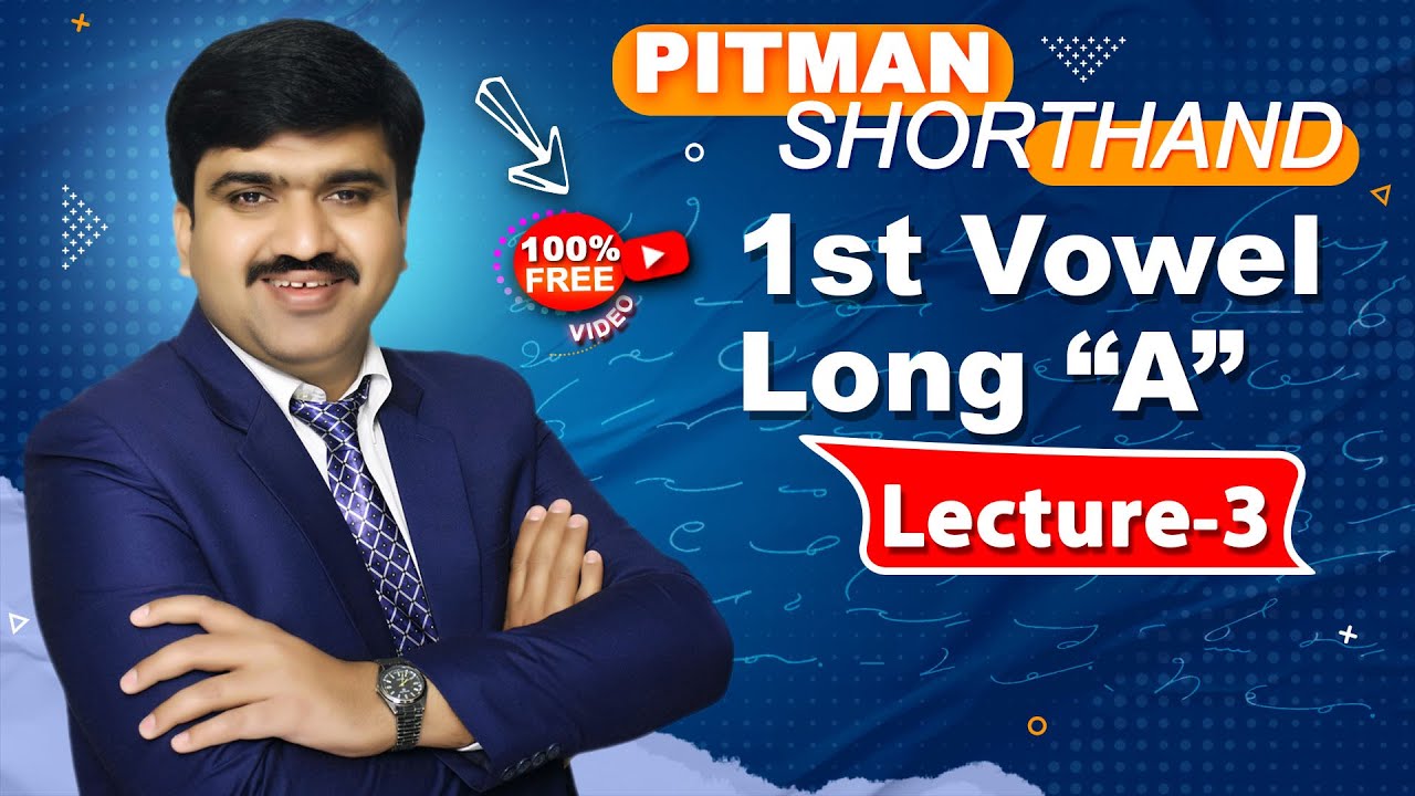 1st Vowel Long "A" in Shorthand Stenography By Abdul Rehman Sukhera ...