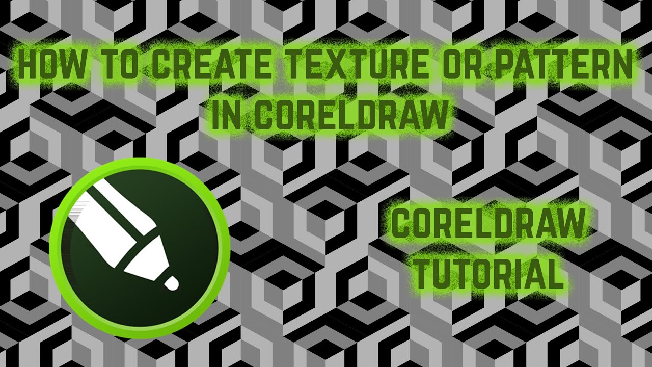 Coreldraw Tutorial - how to create texture or pattern in coreldraw Urdu ...