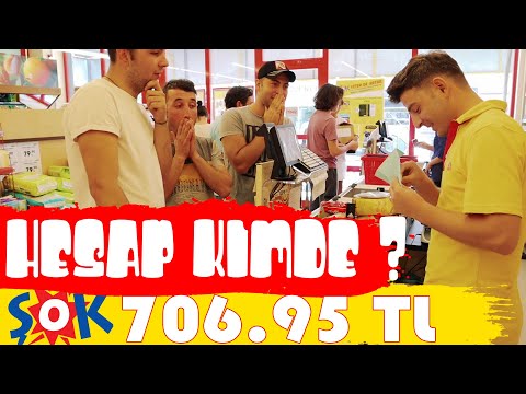 HESAP KİMDE ? (BİM'den Kovulduk ŞOK'a Girdik) 706.95TL HESAP