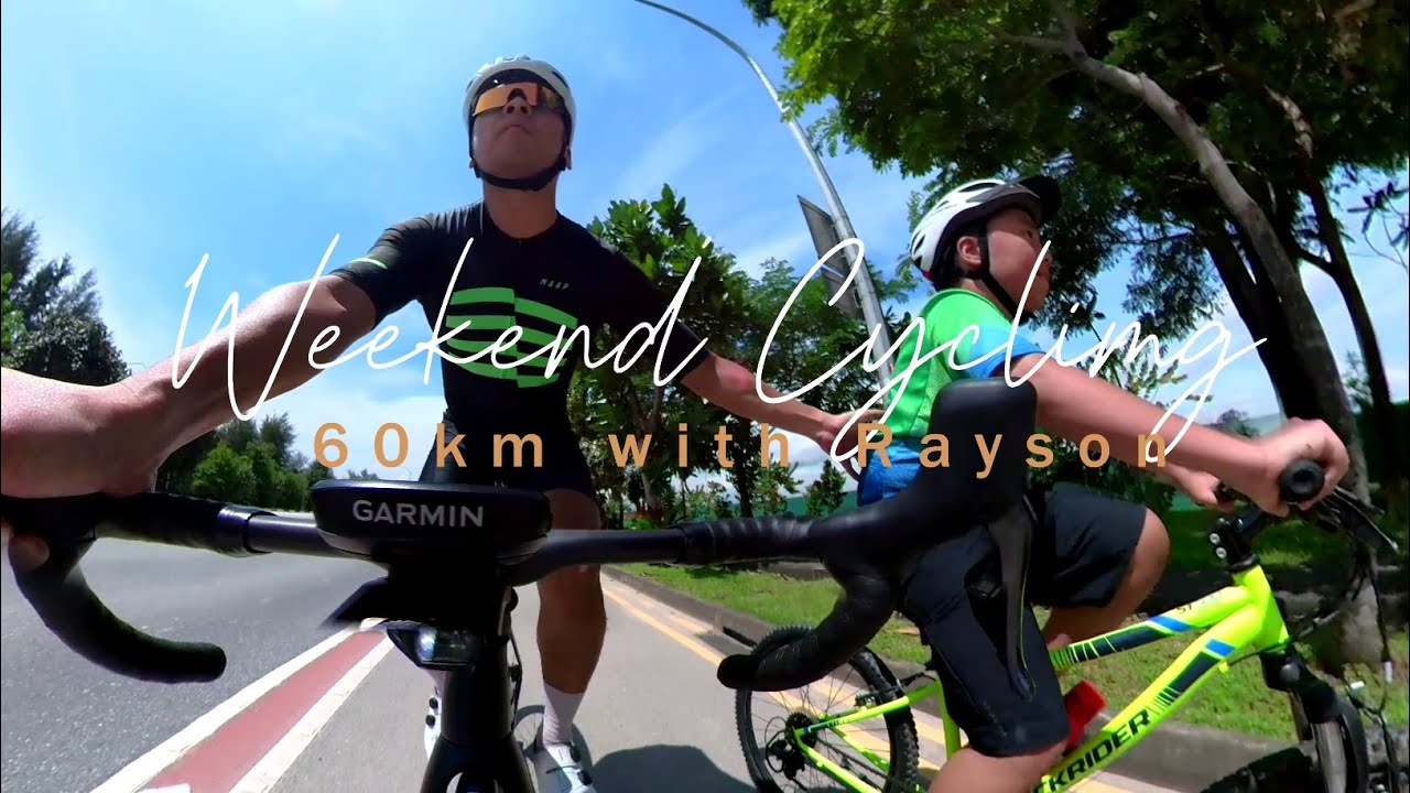 Weekend Cycling 60km With My 11 Years Old Son - YouTube