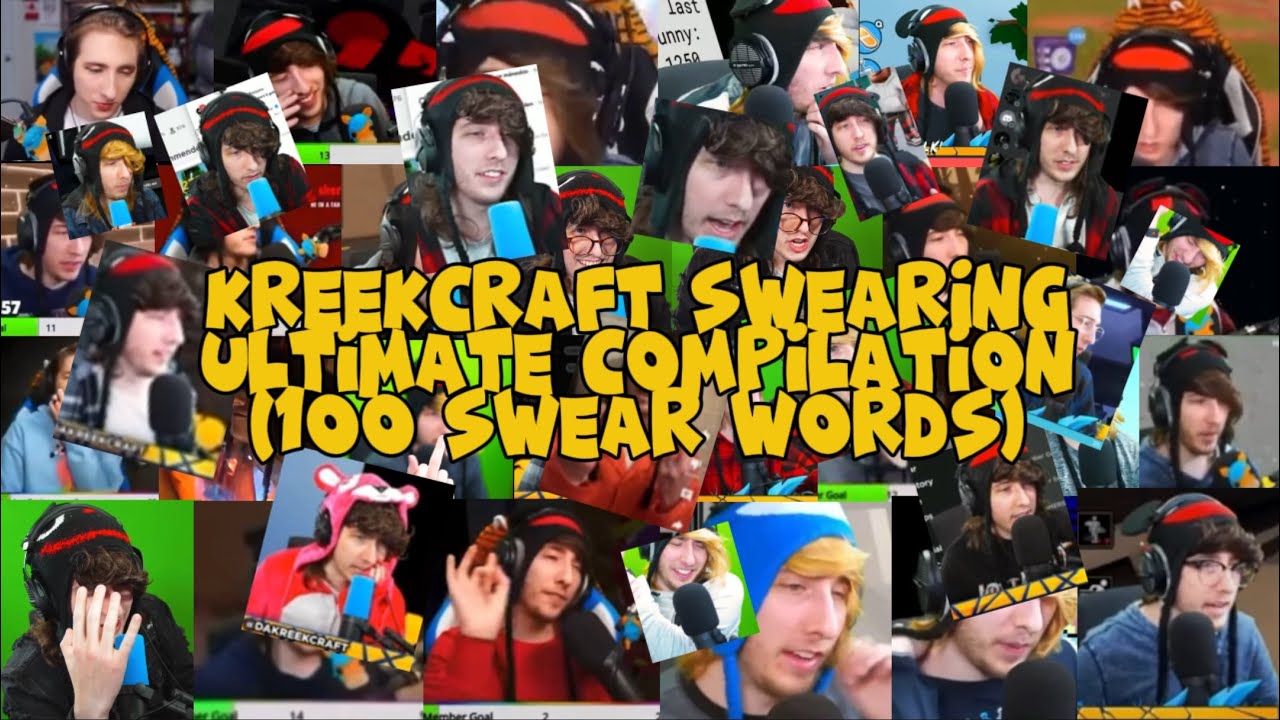 KreekCraft Swearing Ultimate Compilation (100 Swear Words) - YouTube