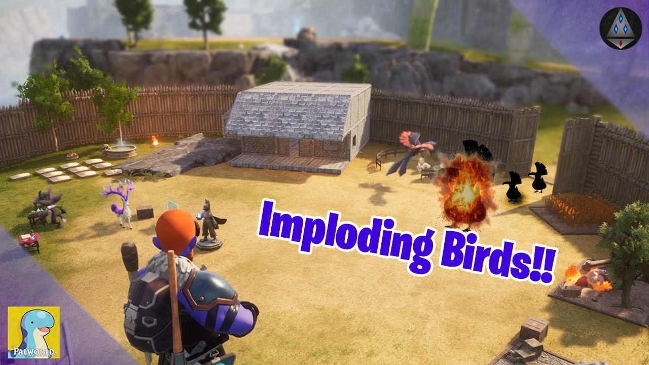 Defending My New Base From Exploding Pals | Palworld - YouTube