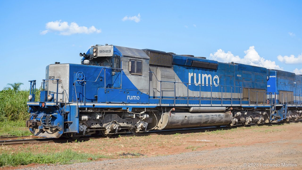 FULL POWER EMD 16-645E3 (SD40T-2) K3LA Bonus - MARIALVA/PR - YouTube