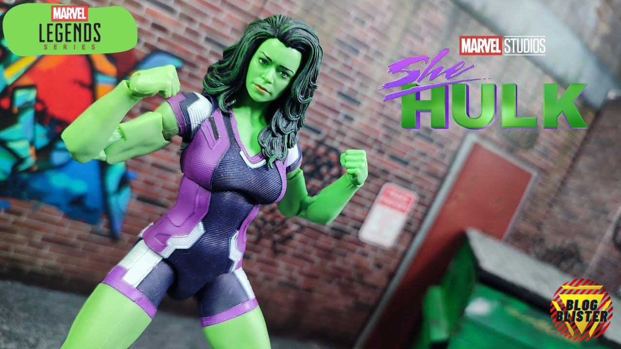 Marvel Legends She Hulk Disney Plus Infinity Ultron BAF Revision Review ...