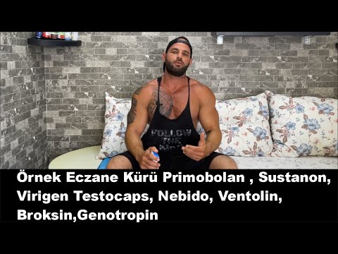Örnek Eczane Kürü Primobolan , Sustanon, Virigen Testocaps, Nebido, Ventolin, Broksin,Genotropin