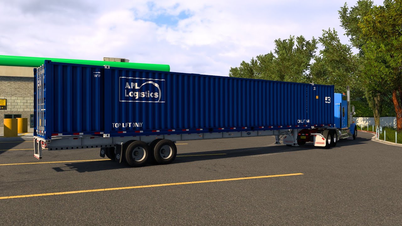 GKVFJX GAMING ATS 1.51.0.53S NEW UPDATE TRAILER MOD ARNOOK'S CONTAINER ...