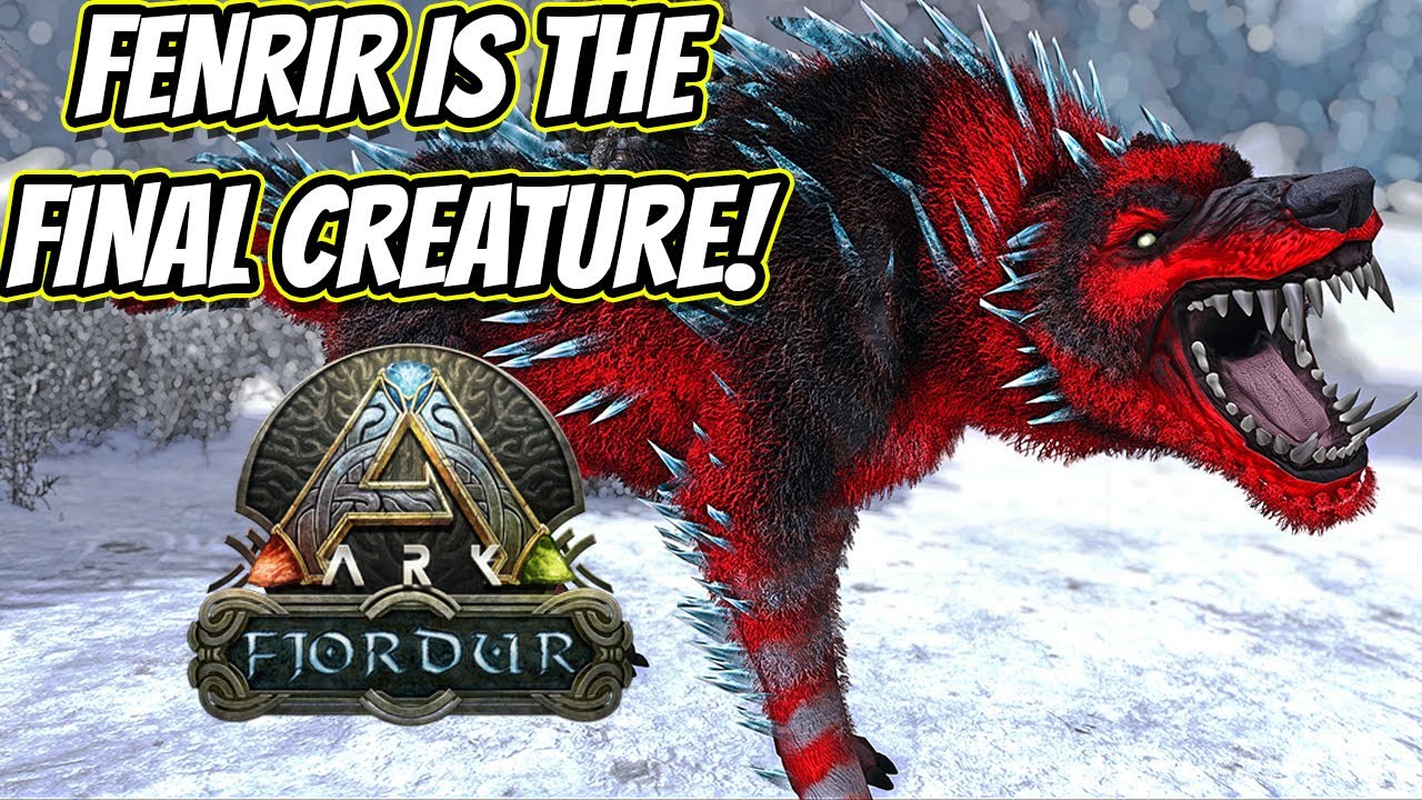 FENRIR IS THE FINAL CREATURE COMING TO ARKS NEWEST MAP FJORDUR!! || Ark ...