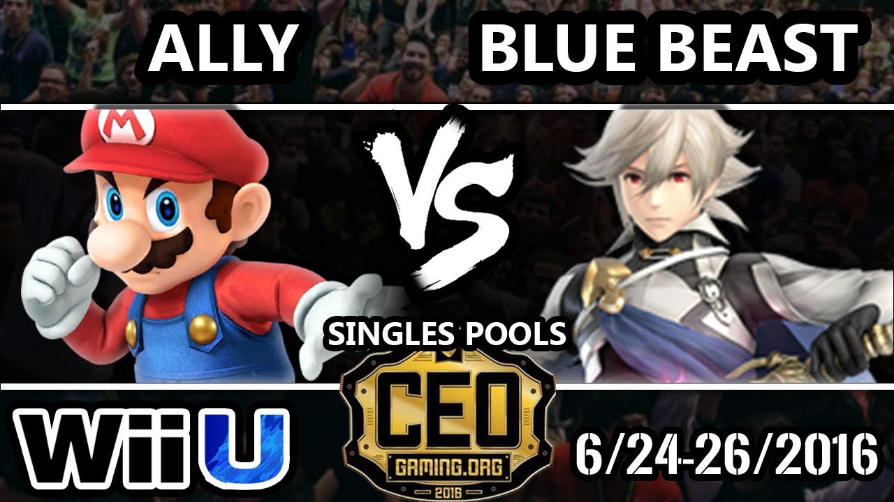 CEO 2016 Smash 4 - Blue Beast (Corrin) Vs. Ally (Mario) SSB4 Tournament ...