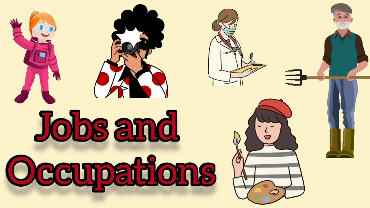 Jobs & Occupations for Preschool and Kindergarten - English Vocabulary ...