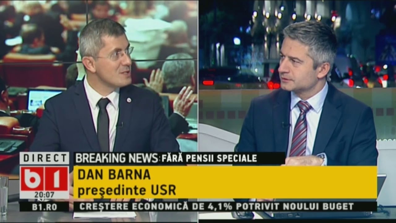 STIRI&TALK CU T. MUSAT. BARNA: O POSIBILITATE ESTE CA NICUSOR DAN SA SE ...