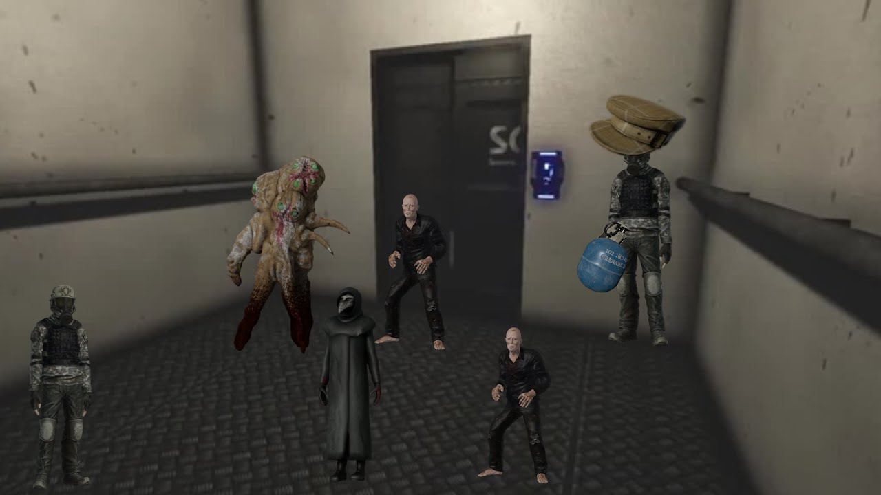 Grenade Trapping 4 SCPs In SCP SL - YouTube