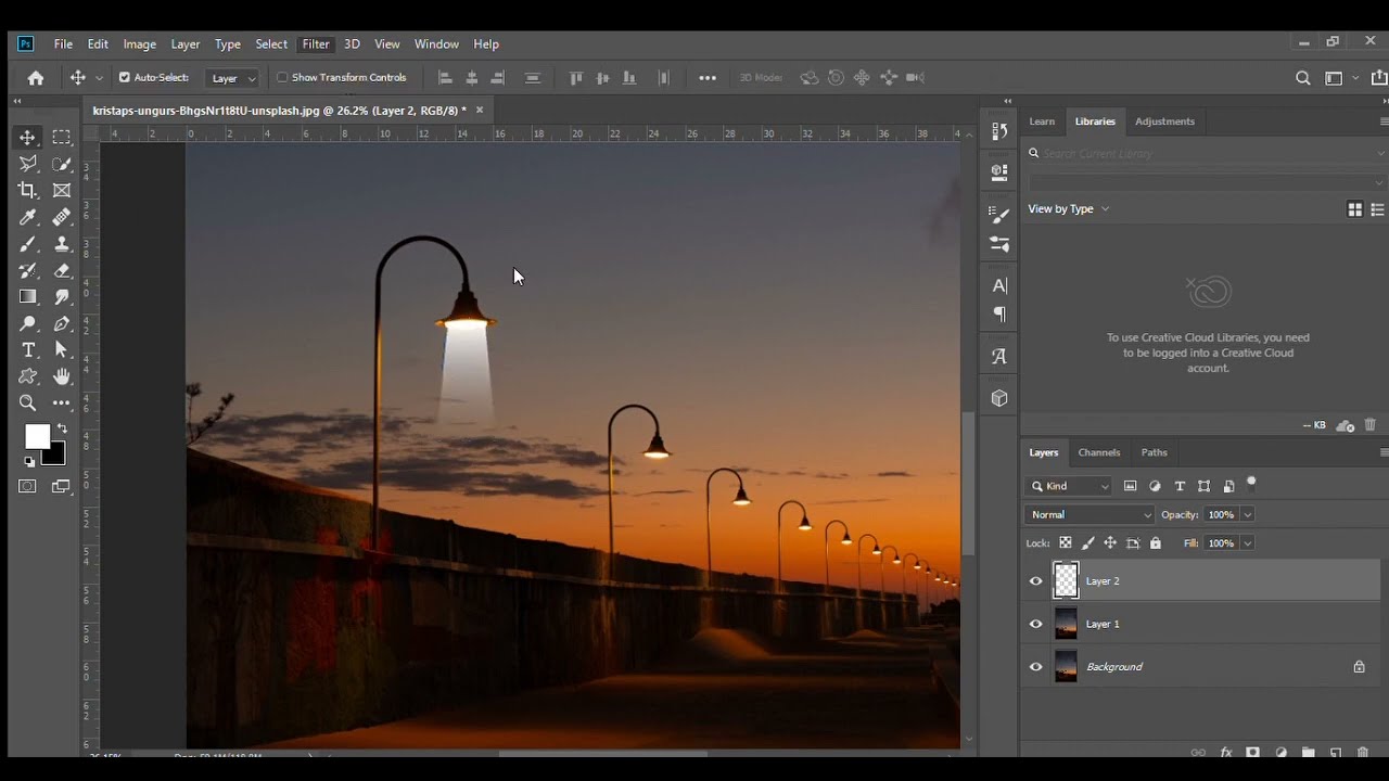 Create effect on picture in Photoshop - YouTube