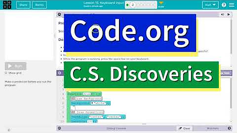 Code.org Lesson 16 Keyboard Input | Tutorials with Answers | Complete Lesson | C.S. Discoveries ...