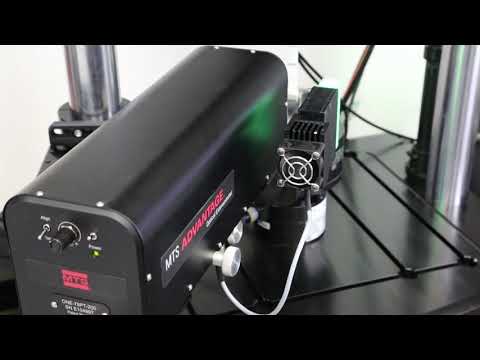 MTS AOX Extensometer on MTS Acumen Test System - YouTube