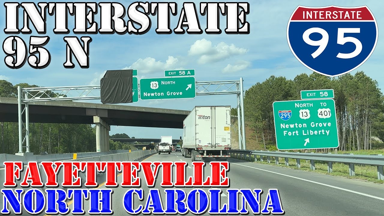 I-95 North - Fayetteville - North Carolina - 4K Highway Drive - 2024 ...