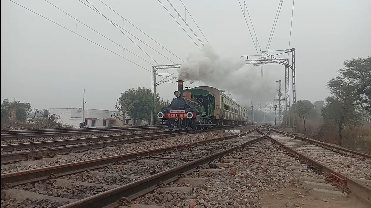Beautiful Fairy Queen Express crossing from Innchapuri with melodious ...