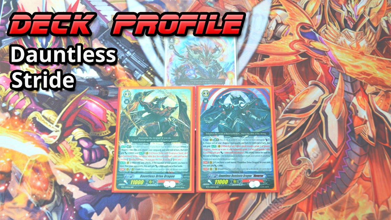 Cardfight! Vanguard G: Dauntless Stride Deck Profile - YouTube