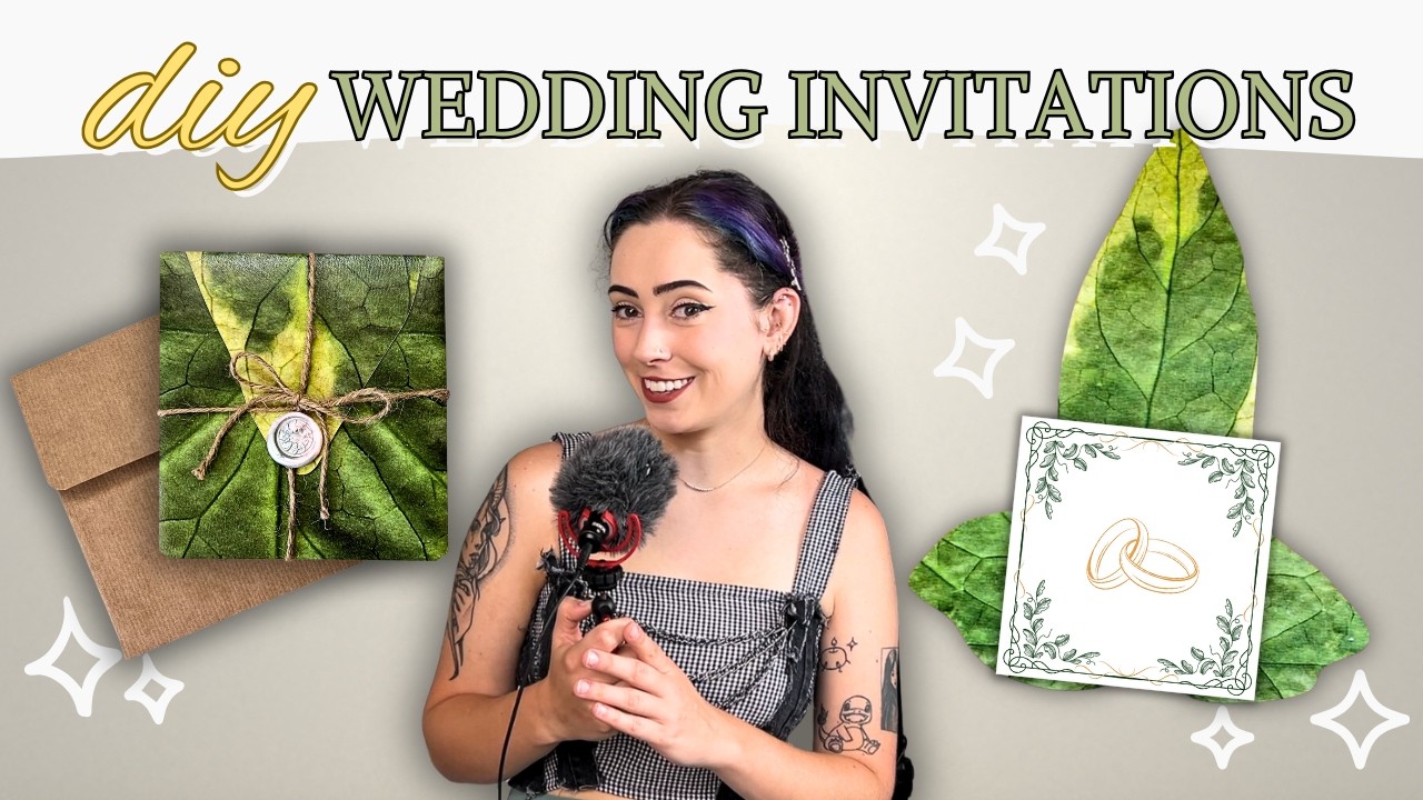 making DIY high fantasy wedding invitations | cosplay wedding - YouTube