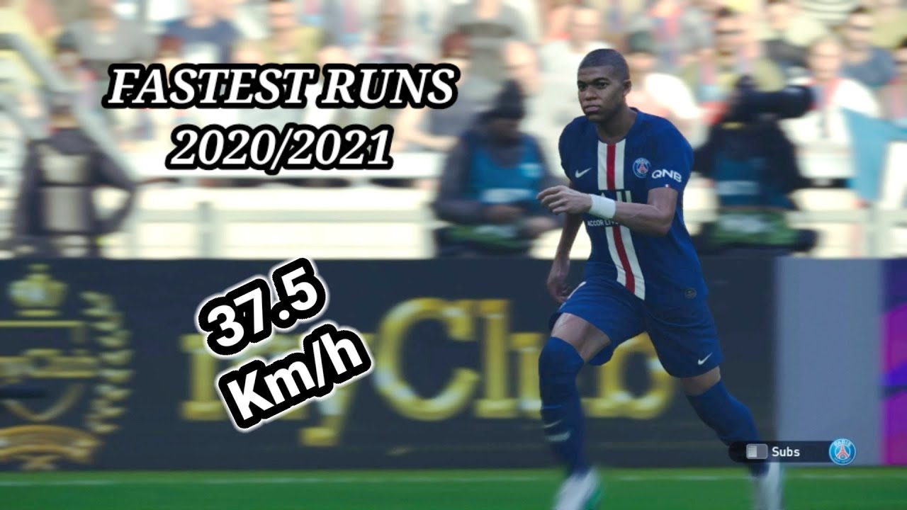 PES 2021 - Top sprints running in football (#PS4pro HD) - YouTube