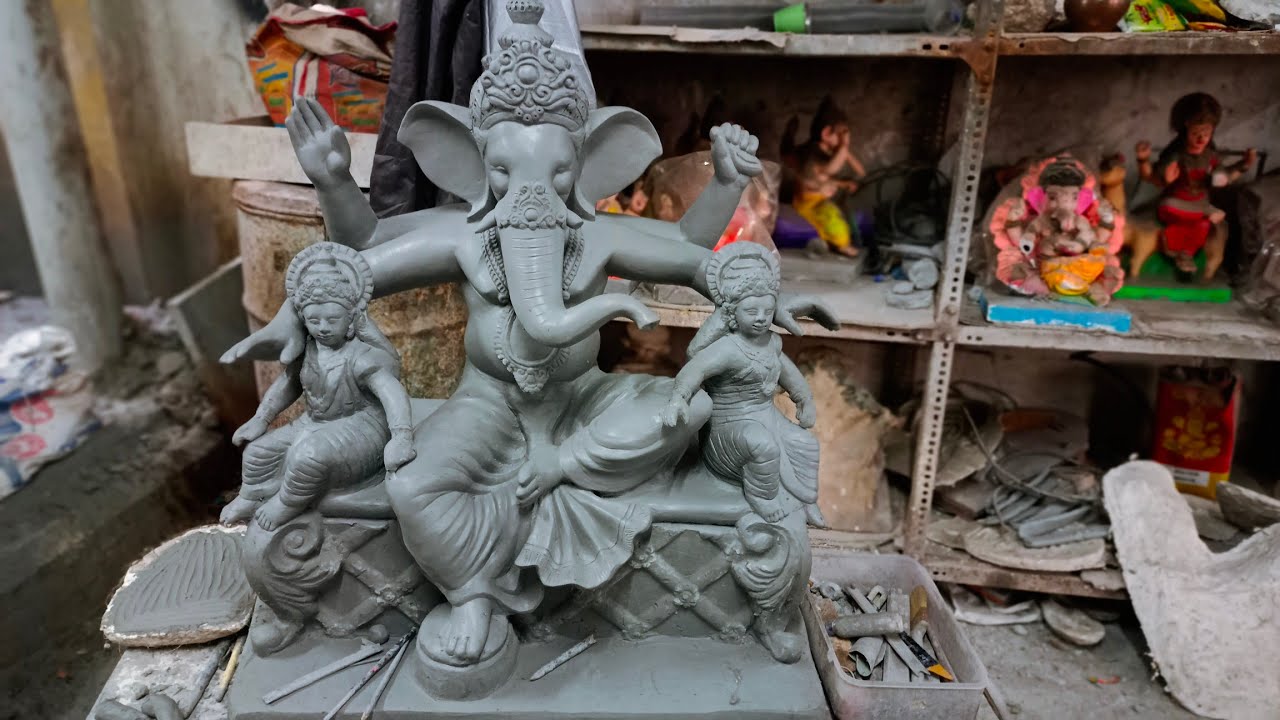 GANESHA MAKING 2022 | JAYESH ART | SURAT - YouTube