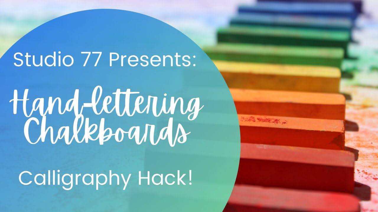 DIY Hand Lettering for a Chalkboard - Calligraphy Hack - Follow this ...