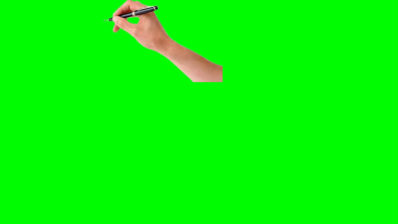 Green Screen Drawing Hand (Part-2) - YouTube