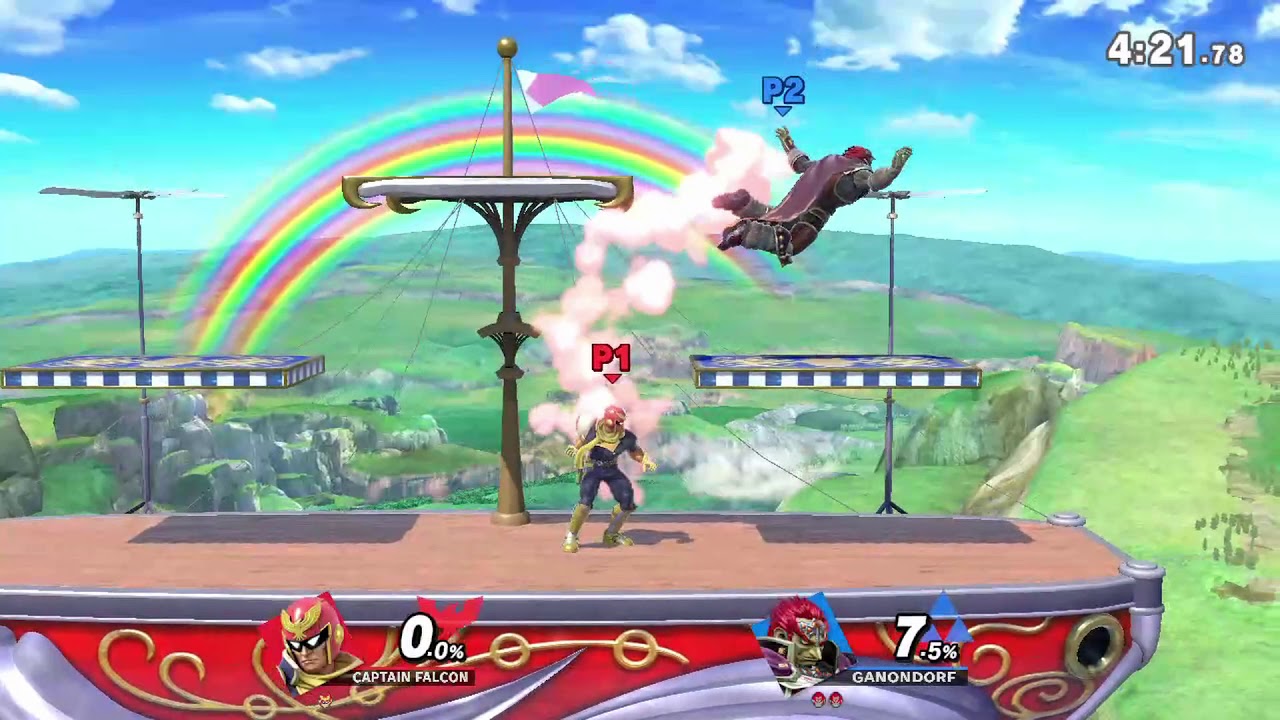 Super Smash Bros. Ultimate Arenas - Sick Falcon Stock - YouTube