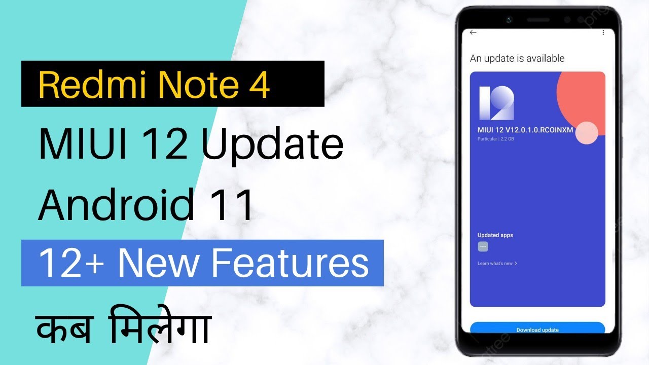 redmi note 4 miui 12 update | how to install miui 12 on redmi note 4 ...