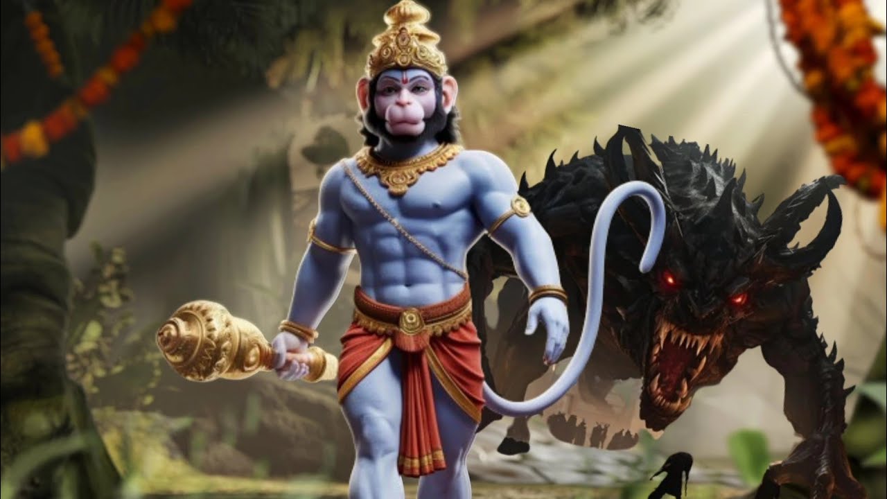 A Great story of Hanuman .....Hanuman vs demon - YouTube