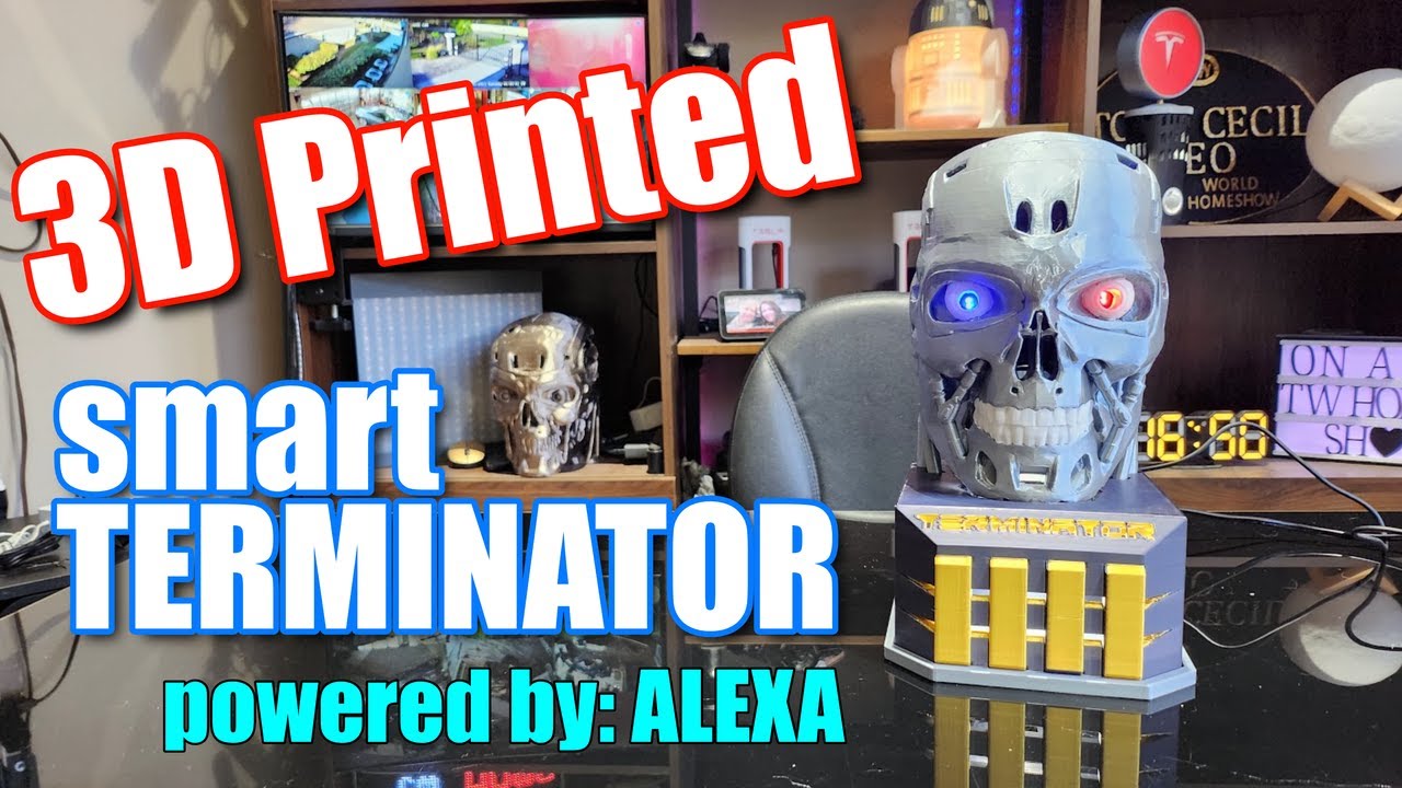 ALL NEW 3D Printed Smart Compact Terminator with Lighted Stand | Bambu ...