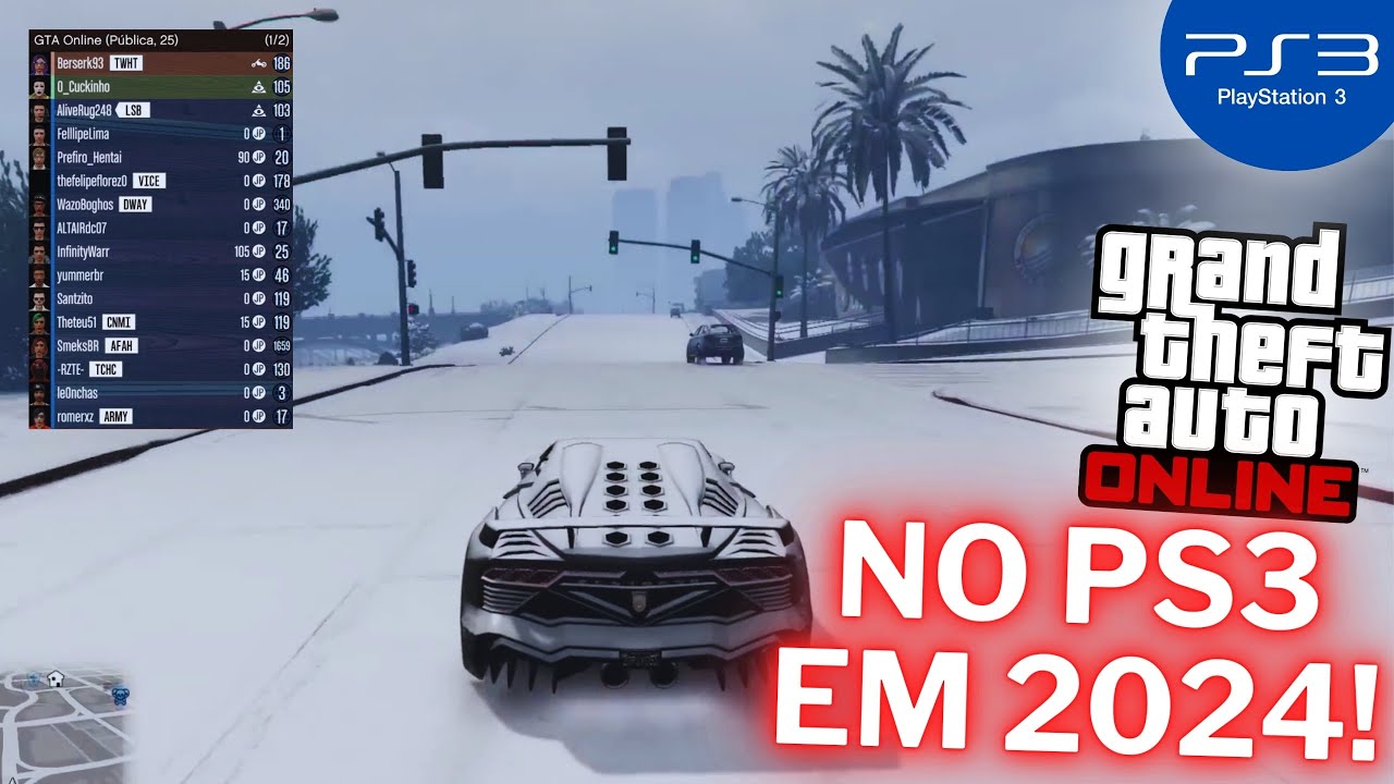COMO ESTÁ o GTA ONLINE no PS3 em 2024? Entenda tudo! - YouTube