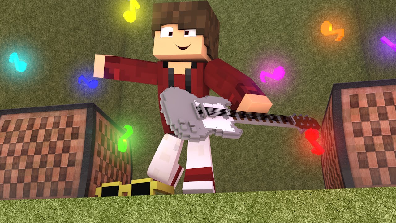 GUITAR HERO - NOVO MINIGAME NO MINECRAFT - YouTube