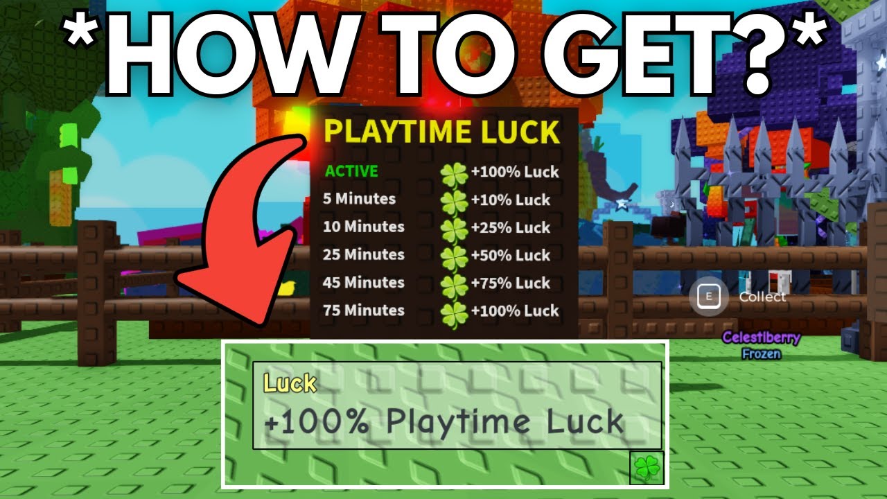 How To Get PLAYTIME LUCK in Grow a Garden! - YouTube