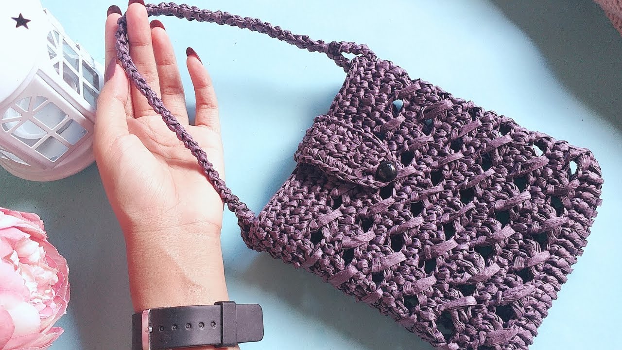tas hp rajut untuk pemula||mudah dan cepat jadi - YouTube
