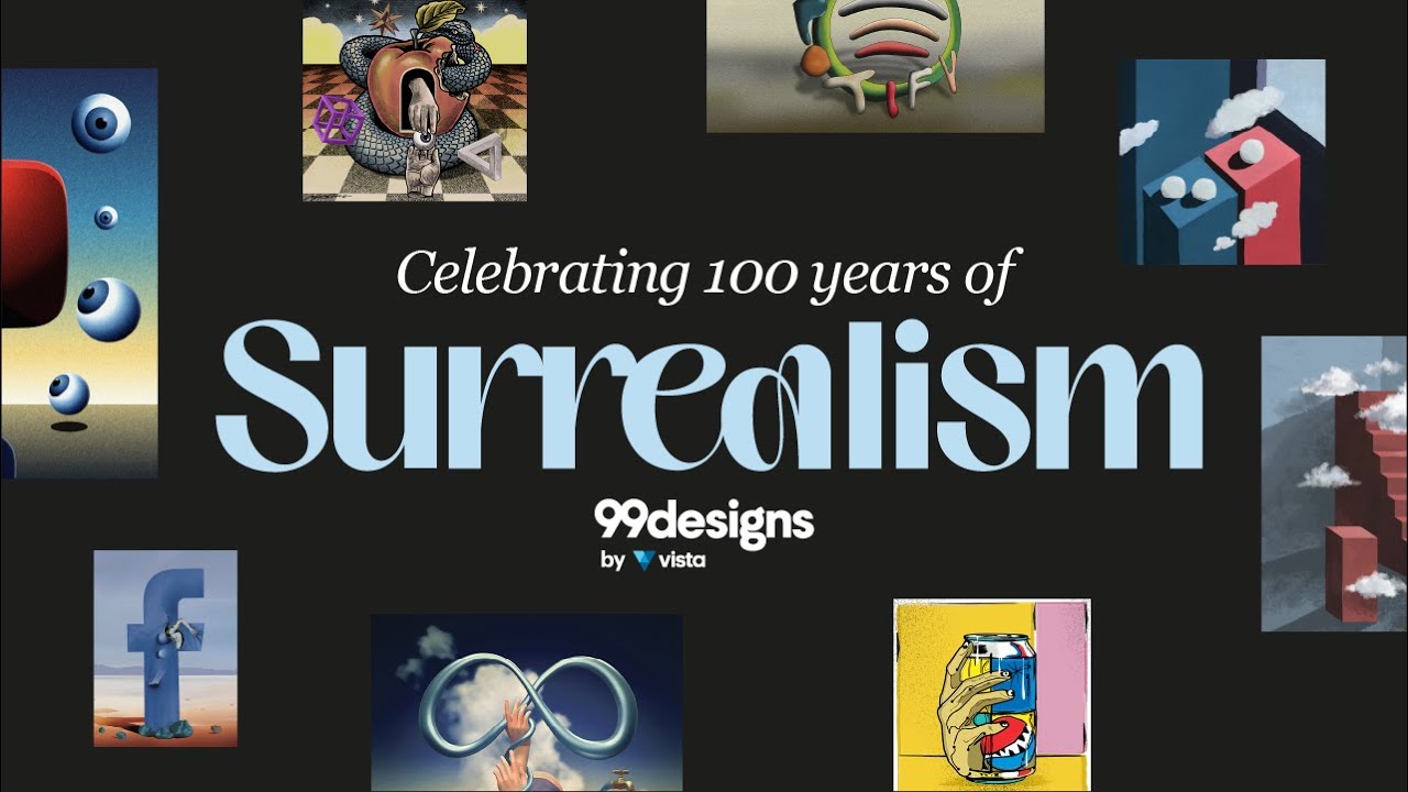 Celebrating 100 years of Surrealism: Reimagining iconic logos in the style of famous Surrealists ...