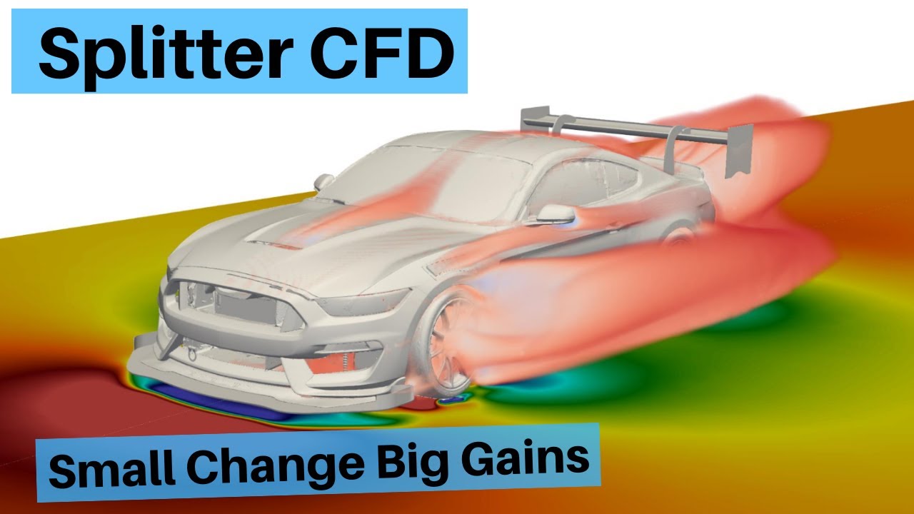 Splitter CFD- Small Changes, 4x the Downforce (Almost) - YouTube