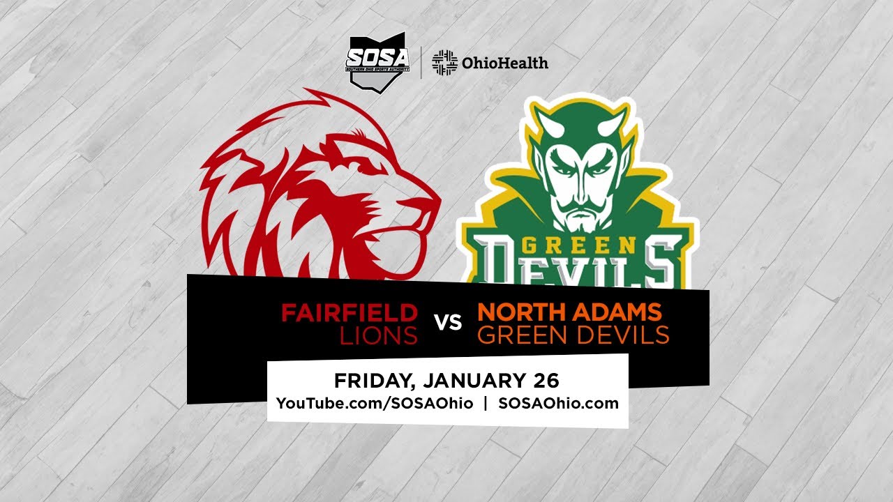 LIVE BOYS BASKETBALL - Fairfield Lions vs North Adams Green Devils ...