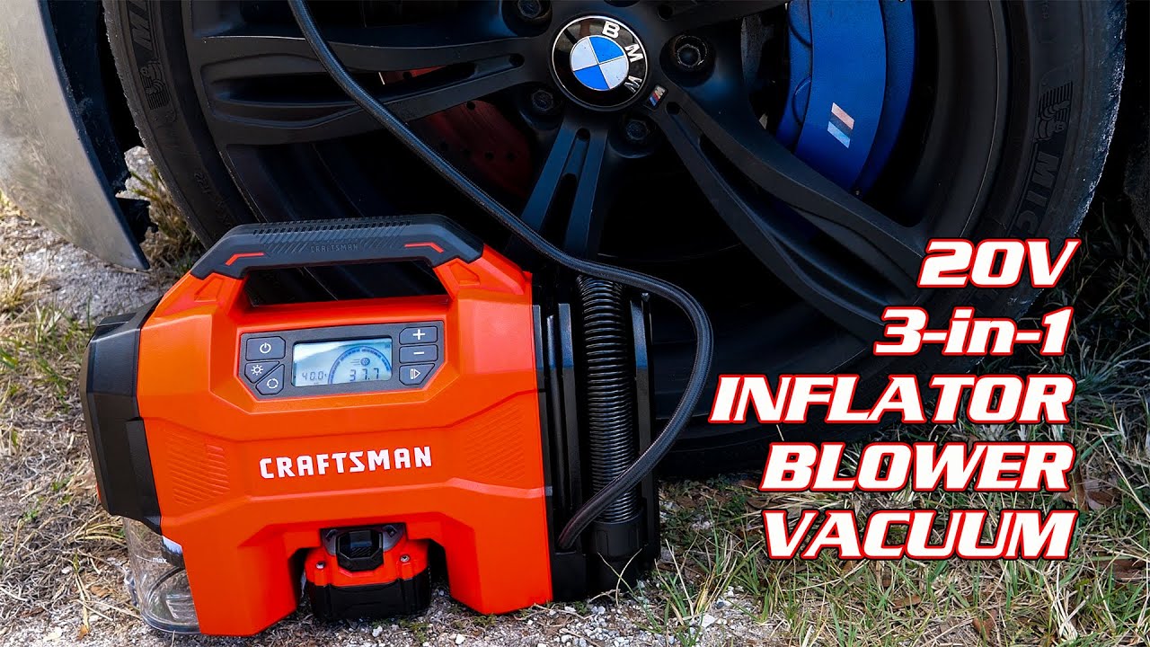 3-in1 Inflator Blower Vacuum Review - Craftsman 20V Inflator - YouTube