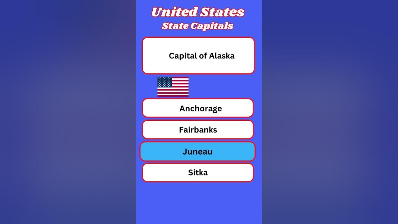 United States State Capitals Flash Quiz 1 #quiz #flashquiz #english ...