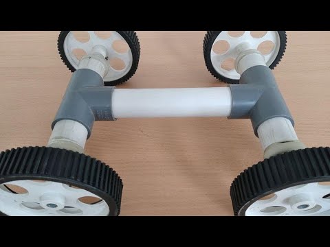 DIY - How to build 4 wheel robot by using PVC Pipes - Amazing -Science ...