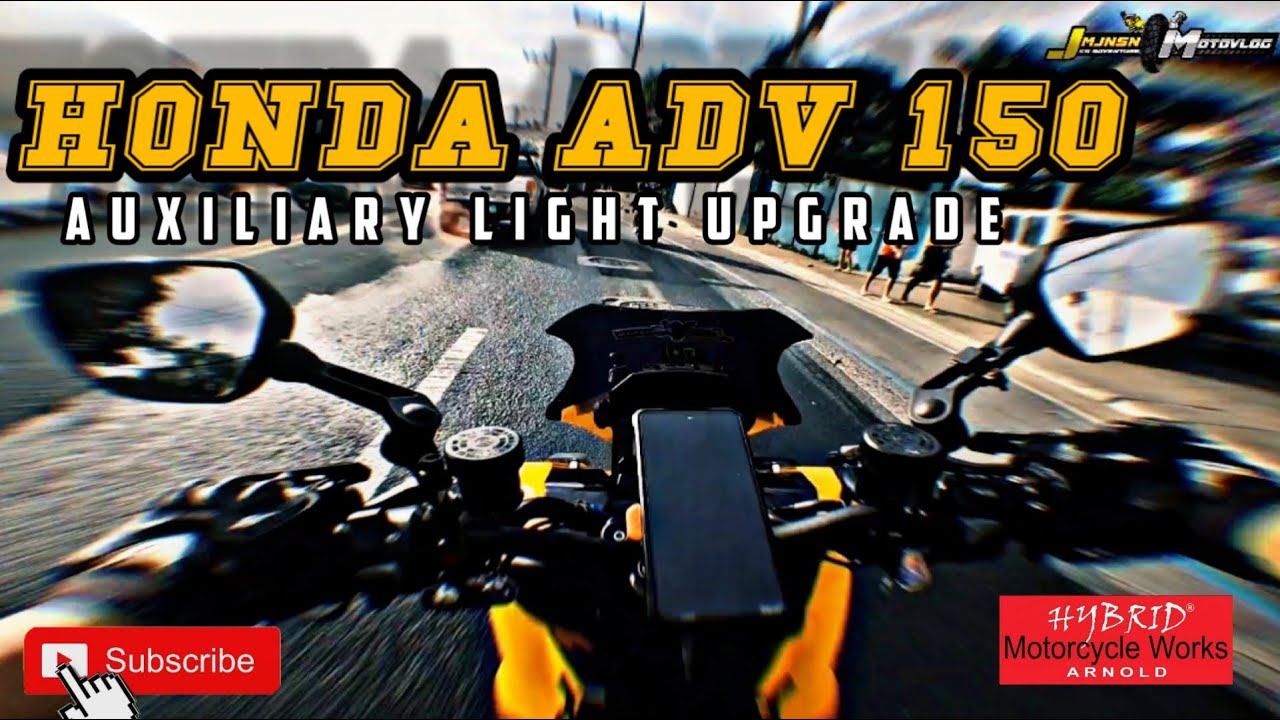 HONDA ADV 150 | AUXILIARY LIGHTS UPGRADE | RAPID HORN&PASSING LIGHT ...