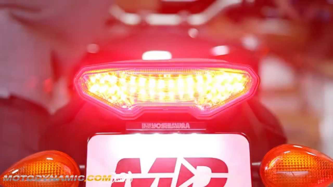 2014-2016 Yamaha FZ-09 FJ-09 Sequential LED Tail Light Clear Lens - YouTube