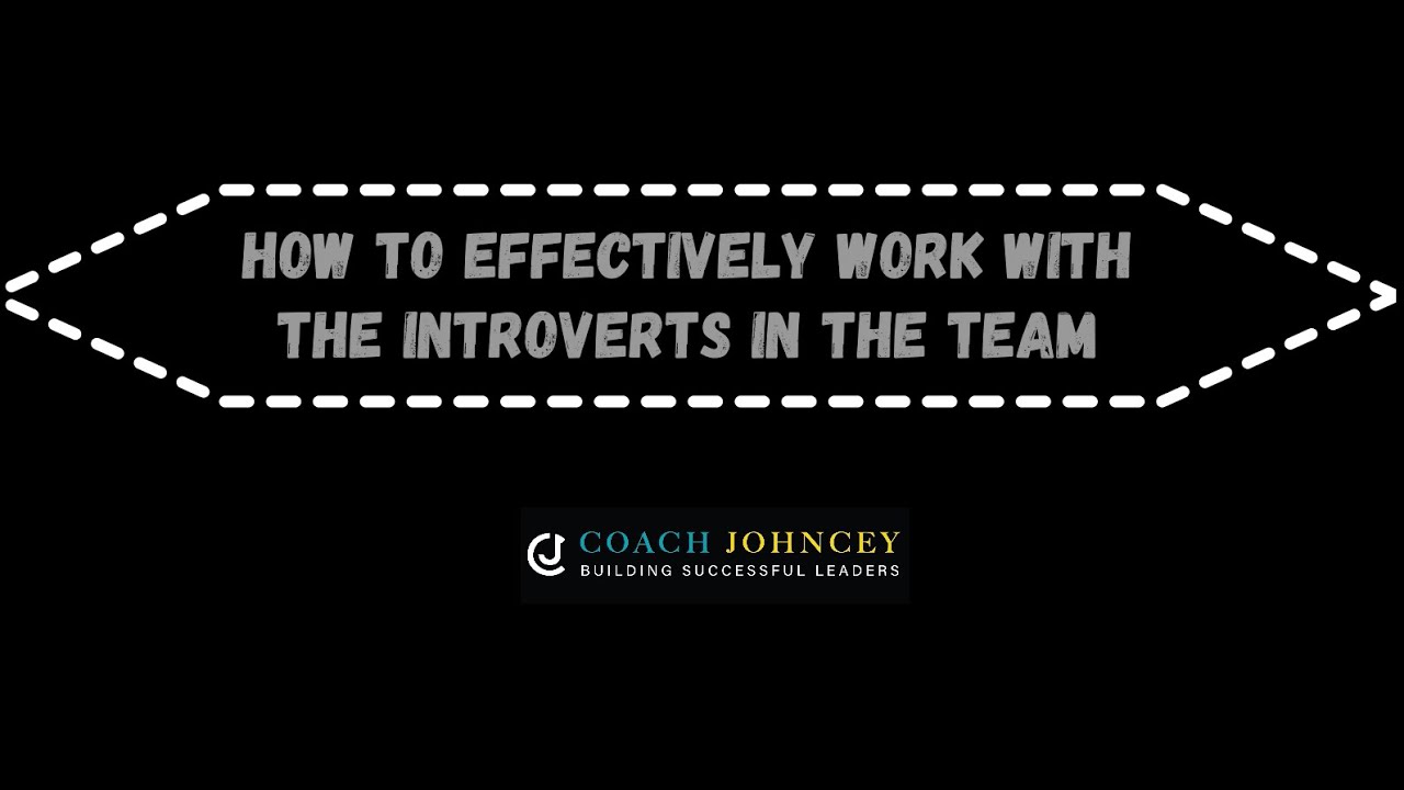How to effectively work with the introverts in the team - YouTube