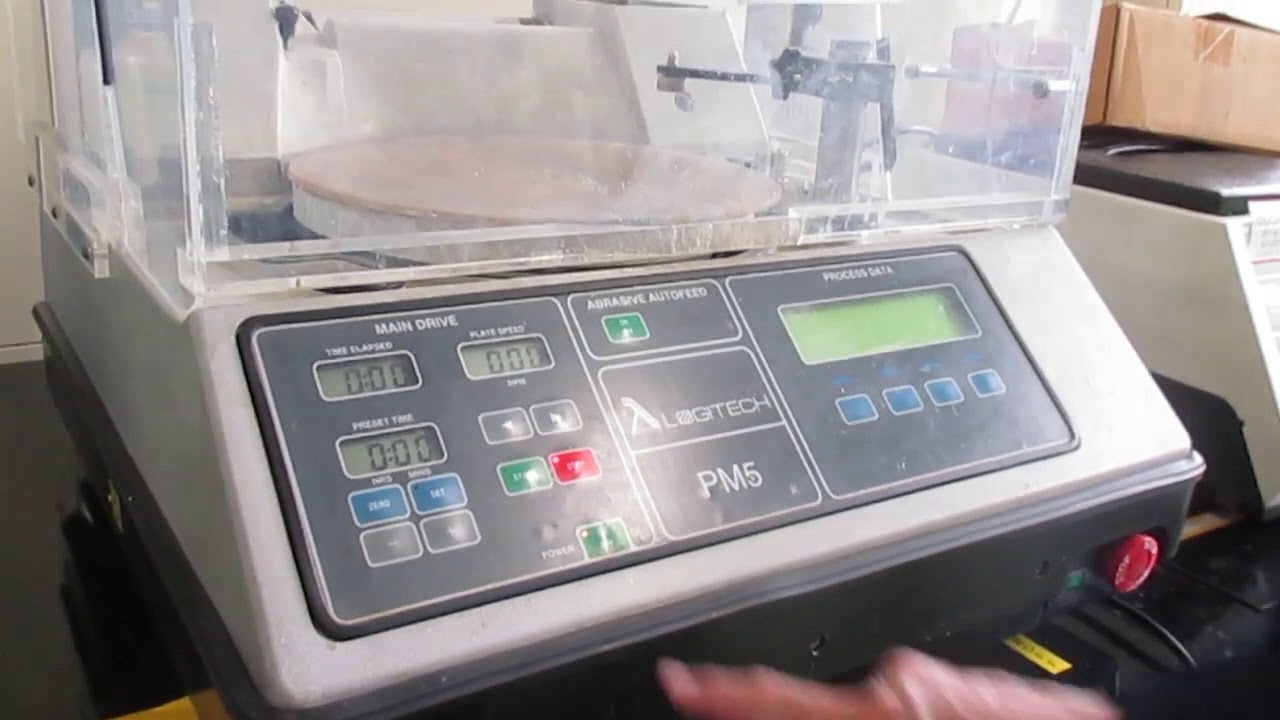 Logitech PM 5 Polishing Machine (A# 43327) - YouTube