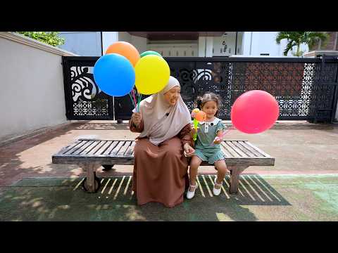 Aracelli Bermain, Belajar Warna Dan Meletuskan Balon