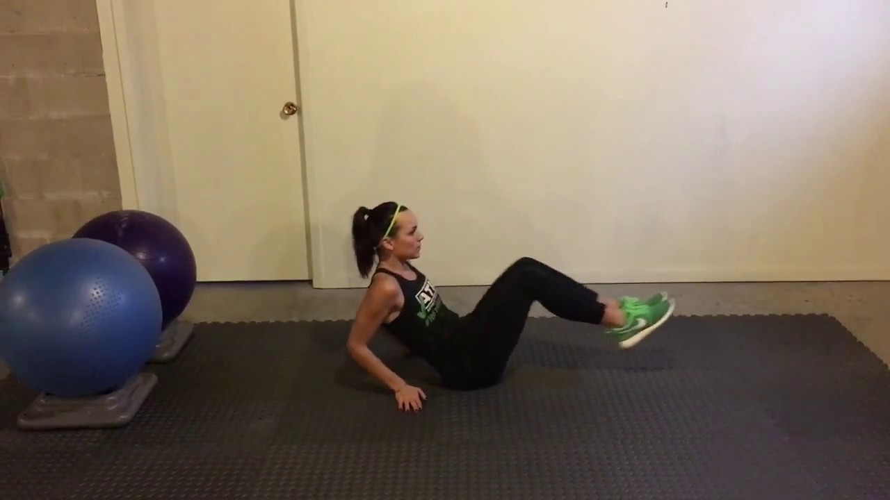 Seated Knee Tucks - YouTube