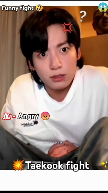 💥Taekook fight funny 🤣 jk:-angry😠 funny Hindi dubbing #b army forever # ...
